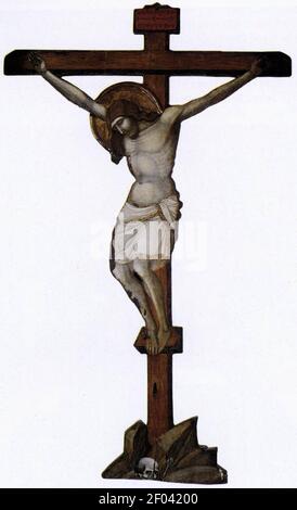 Pietro lorenzetti, croce sagomata Stock Photo - Alamy