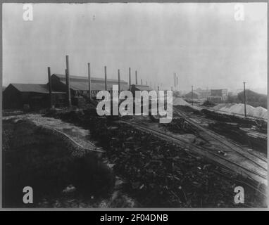 Pig iron storage yard, plant no. 2 Stock Photo - Alamy