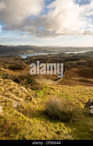 Lake Windermere from Black Fell, Lake District, UK Stock Photo - Alamy