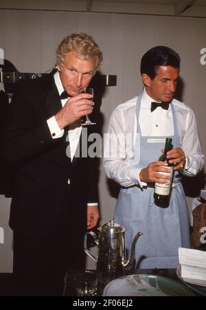 George Hamilton and and Wayne Rogers during March of Dimes Gourmet Gala ...