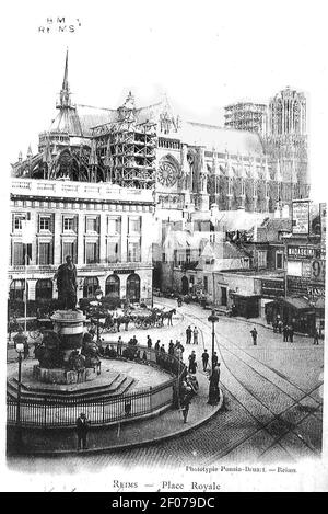 Place royale 1900 Stock Photo - Alamy
