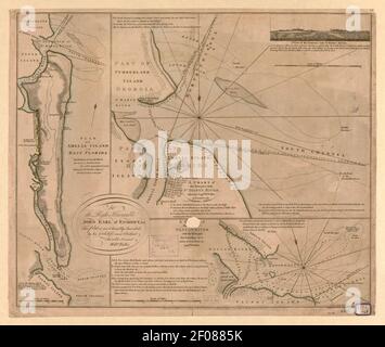 Plan of Amelia Island in East Florida : A chart of the entrance into St ...