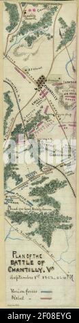 Plan of the Battle of Chantilly, Va., September 1st, 1862, 5 to 10 p.m ...