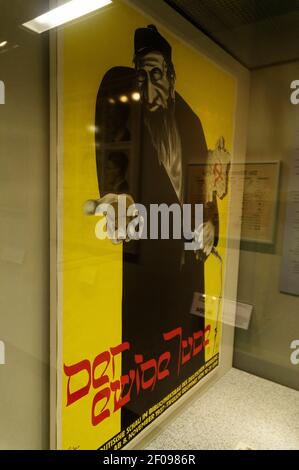 German Nazi anti semitism poster propaganda used in Poland during WWII ...