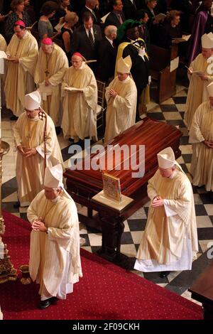 Burial of Pope Pius XII in St. Peter's in Rome remains are carried ...