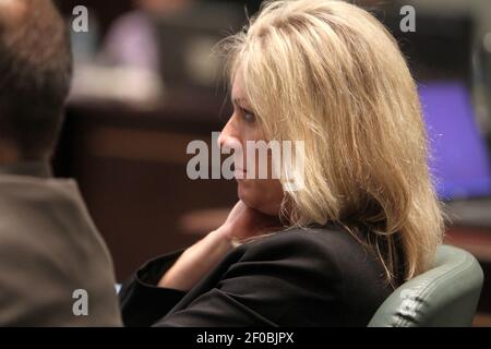 Linda Drane Burdick, Assistant State Attorney, listens Friday, April 8 ...