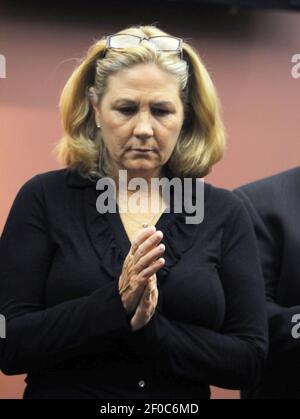 Maureen Faulkner, widow of slain office Daniel Faulkner speaks to the ...