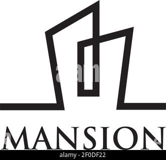Mansion logo design inspiration vector template Stock Vector Image ...