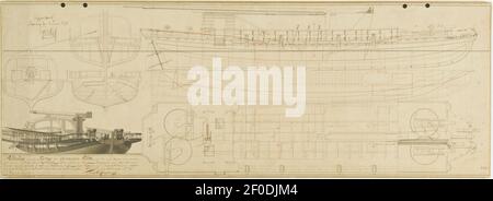 Pojama Brynhilda schematic 1775 Stock Photo - Alamy