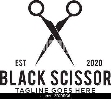 Sewing scissors Simple vector icon. Illustration symbol design template ...