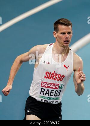 Jonas Raess of Switzerland competing in the men’s 10.000m final at the ...