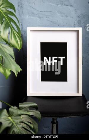 Non fungible tokens crypto art Stock Photo - Alamy