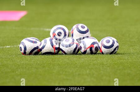 The Nike Flight matchball before the Premier League match at Elland ...