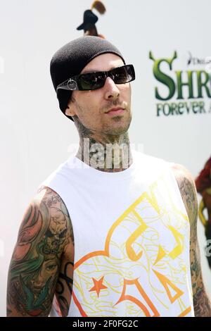 Travis Barker "Shrek Forever After" Los Angeles Premiere at the Gibson ...