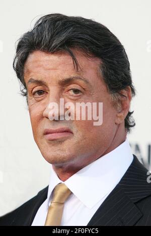 Hollywood actor Sylvester Stallone arrives at Everton Football Ground ...
