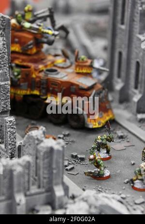 Hand-painted Warhammer 40,000 board game mini figure Stock Photo - Alamy