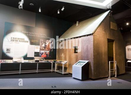 The cabin of Ted Kaczynski, the "Unabomber Stock Photo - Alamy