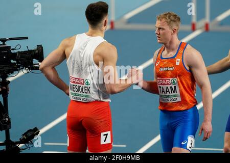 TORUN, POLAND - MARCH 6: Rik Taam of The Netherlands competing in the ...