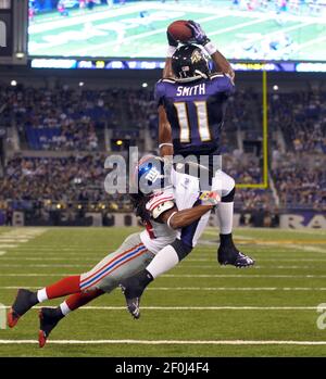 Baltimore Ravens wide receiver Seth Roberts gets ready for a play ...