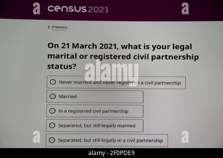 Marital status questionnaire Stock Photo - Alamy