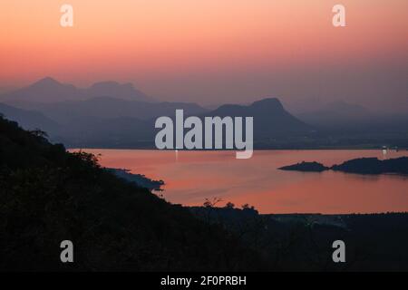 scenic landscape, beautiful view of palani hills (part of western ghats ...