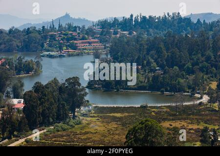 Upper Lake View Kodaikanal Tamil Nadu India Stock Photo - Alamy