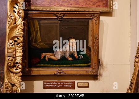 Portrait painting of Krishnaraja Wadiyar IV and his family displayed ...