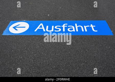 Road marking or ground marking Stock Photo - Alamy