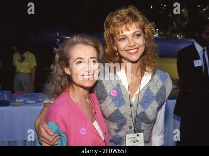 Emma Samms and mother June 1987 Credit: Ralph Dominguez/MediaPunch ...