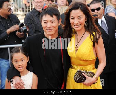 Jet Li with daughter Jane and Michelle Yeoh - Mummy - Tomb Of The ...