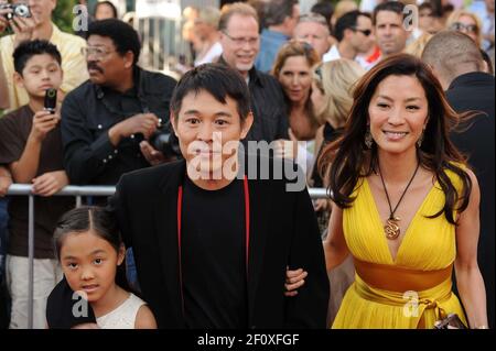 Jet Li with daughter Jane and Michelle Yeoh - Mummy - Tomb Of The ...