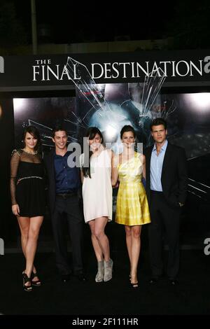 HALEY WEBB, SHANTEL VANSANTEN, THE FINAL DESTINATION, 2009 Stock Photo ...