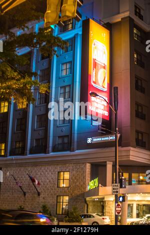 Atlanta, Ga / USA - 07 13 20: Georgia State digital sign and logo at ...