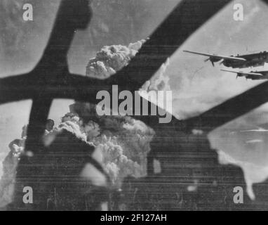 Boeing B-29 Superfortresses Bomb Kobe, Japan, 5 June 1945 Stock Photo ...
