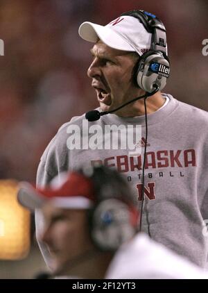 Nebraska head coach Bo Pelini on the first day of NCAA college football ...