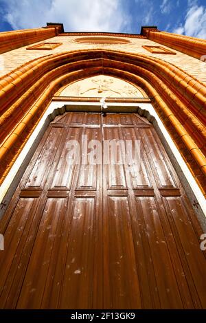 Italy lombardy the villa cortese old church brick tower wall Stock ...