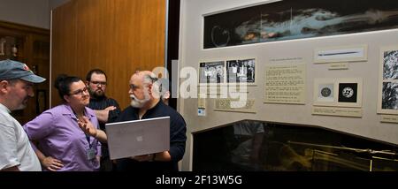 Prof. Gerald Conlogue, of the Mutter Museum, prepares the "Soap Lady ...