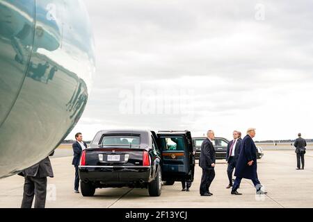 President Donald Trump arrives to board Air Force One, Monday, June 15 ...