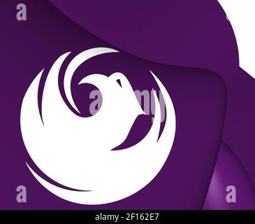 3D Flag of Phoenix, USA. Close Up Stock Photo - Alamy