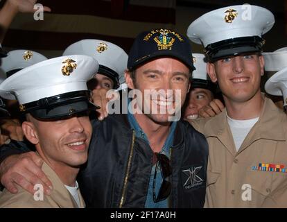 US Navy Actors Hugh Jackman, right, AKA Wolverine, Ms. Halle Berry ...