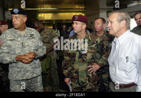 US Navy Commander, Joint Task Force Katrina, U.S. Army Lt. Gen. Russel ...