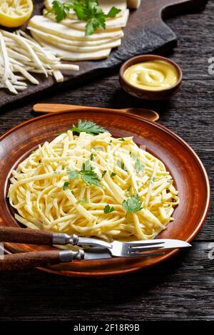 Celery Root Remoulade, classic bistro salad julienned celery root melds ...