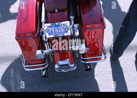 African-American Harley Davidson motorcycle rider - USA Stock Photo - Alamy