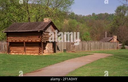 FORT WATAUGA, SYCAMORE SHOALS STATE HISTORIC PARK, ELIZABETHTON ...