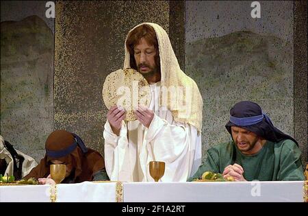 The Last Supper, Jesus breaks the bread Stock Photo - Alamy