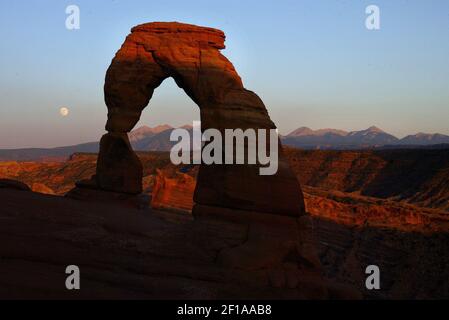 Uranium Arch at Arches National Park in Moab Utah Stock Photo - Alamy