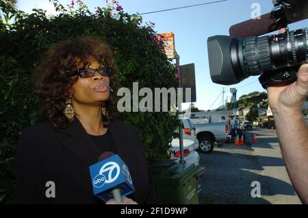 Barbara Becnel, spokesperson for Stanley "Tookie" Williams, speaks ...
