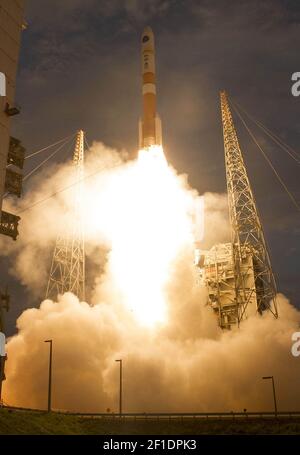 A Wideband Global SATCOM (WGS-9), satellite was transported from the ...