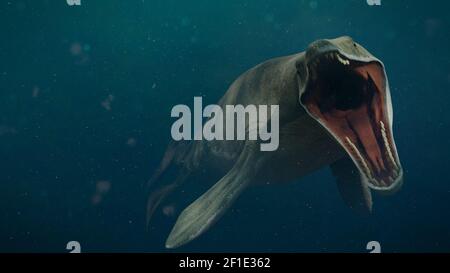 Mosasaurus, oceanic lizard, extinct Mosasaur between 70 and 66 million ...