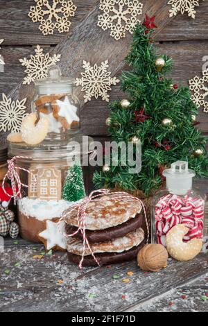 Delicious sweets for Christmas Stock Photo - Alamy